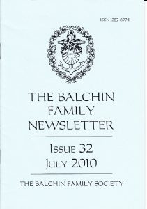 Issue 32 – Balchin Family Society